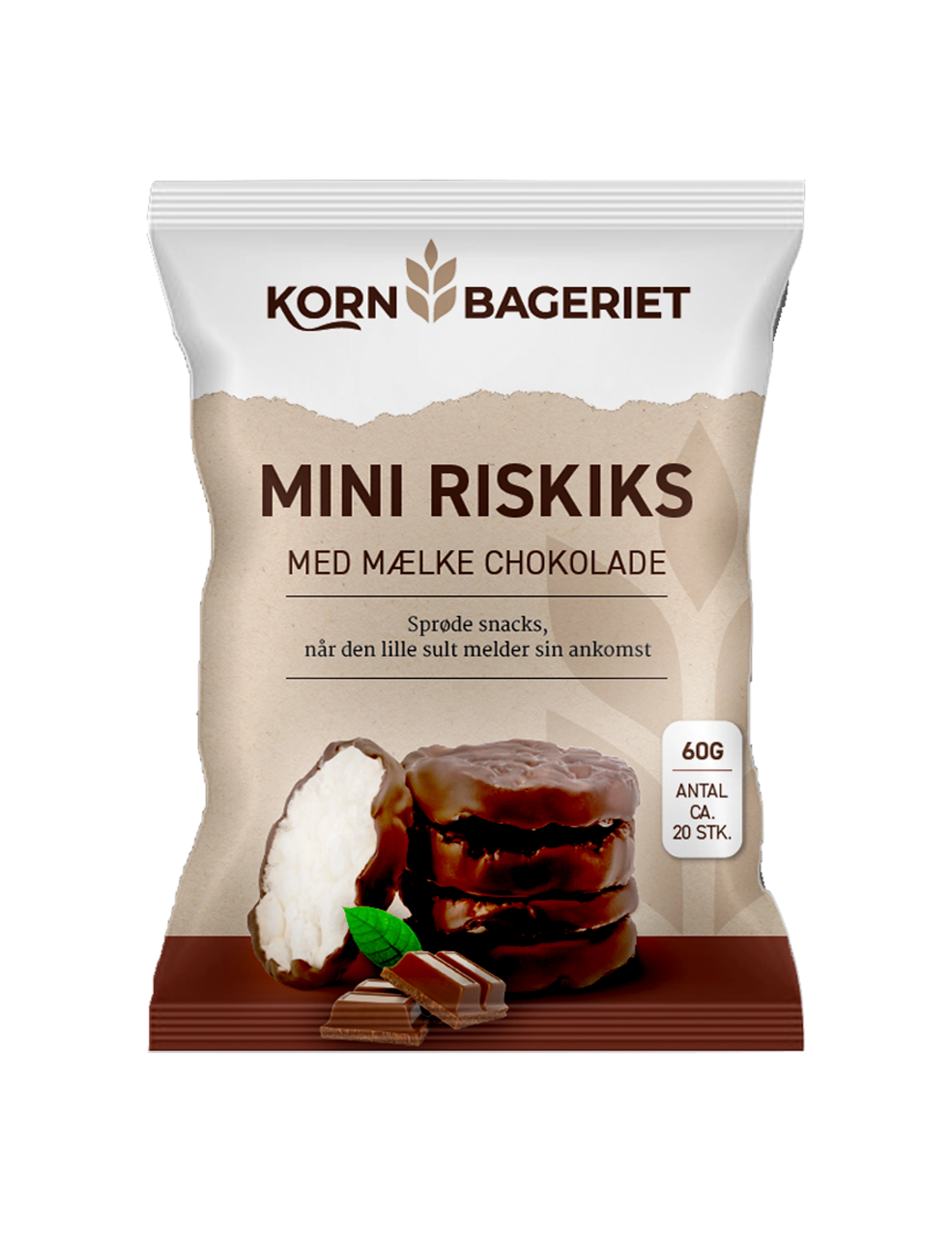 Mini riskiks m/mælkechokolade | Plantorama